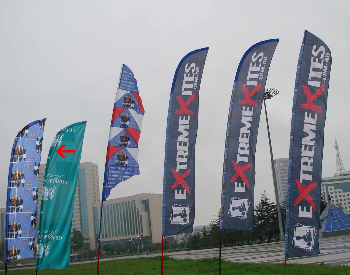 Feather Banners & Bowhead banners _ Teardrop banners - flying banners